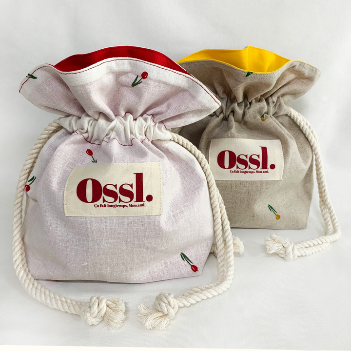 [Ossl] 오슬 린넨 튤립파우치 | 아이디어스