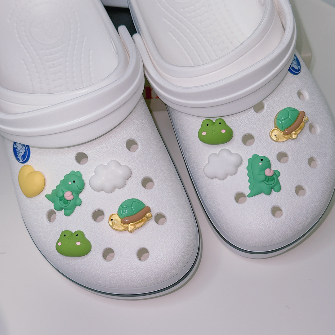 9pcs / Green Animal Friends jibbitz Set | idus