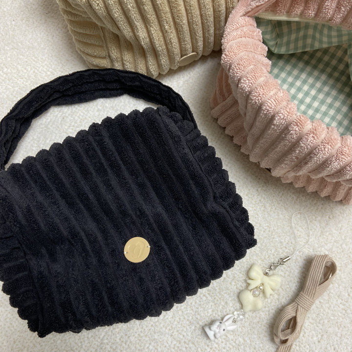 [GAFIA] 왕골덴 반전 미니백(3color) | 아이디어스