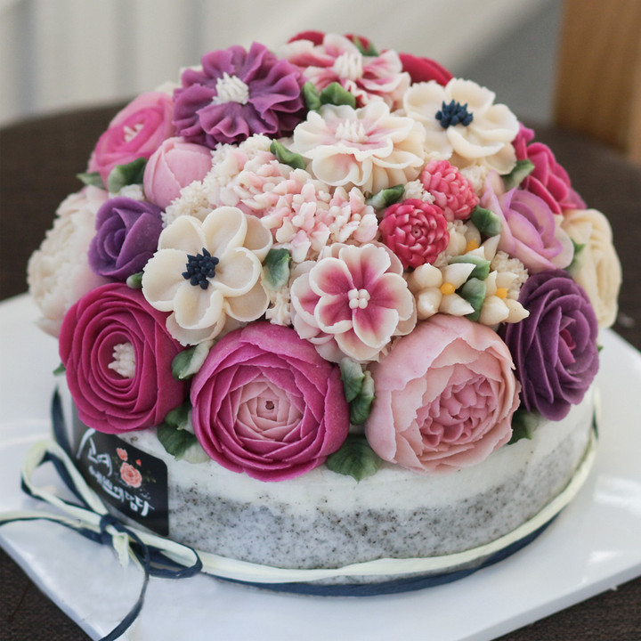 [분당야탑]앙금플라워 떡케이크 돔형스타일 | 아이디어스