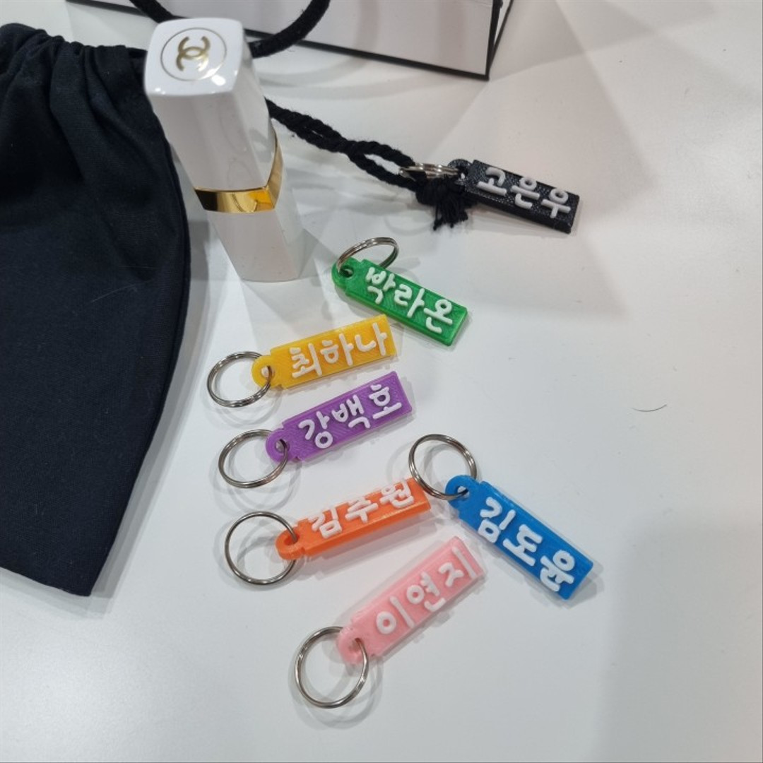Zipper Keyring Mini Name Tag Children's Day New Semester Supplies
