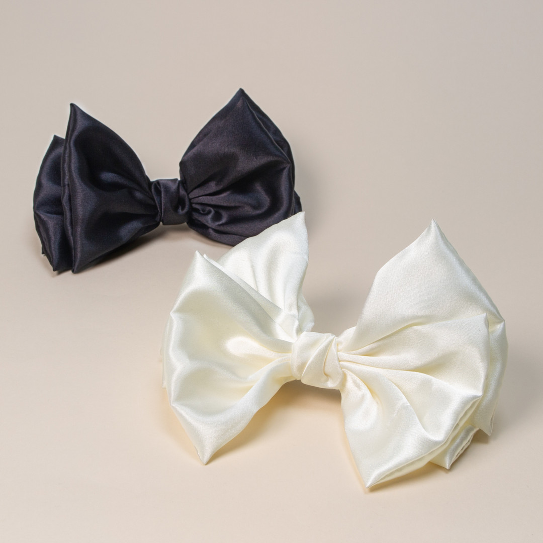 Modern satin ribbon hairpin (with 4 types of pin options)