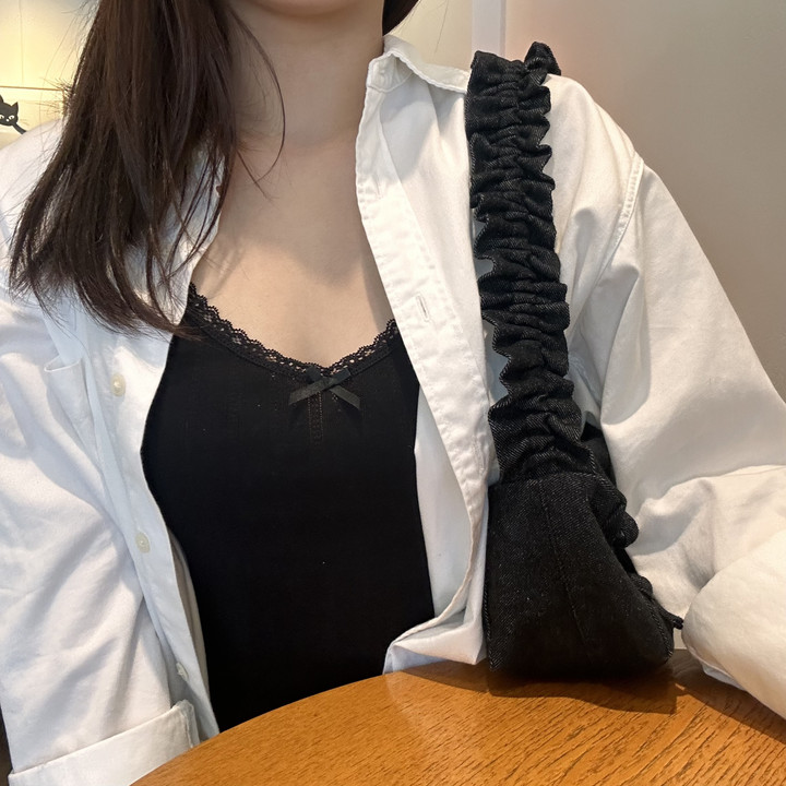 [GAFIA] 데님 리본 백 | 아이디어스