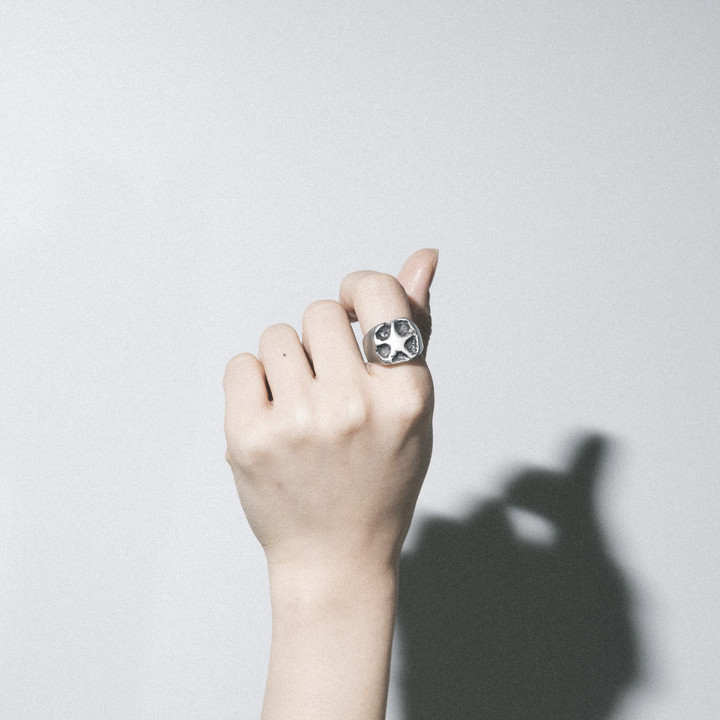 RAW STAR RING(925SILVER) | 아이디어스
