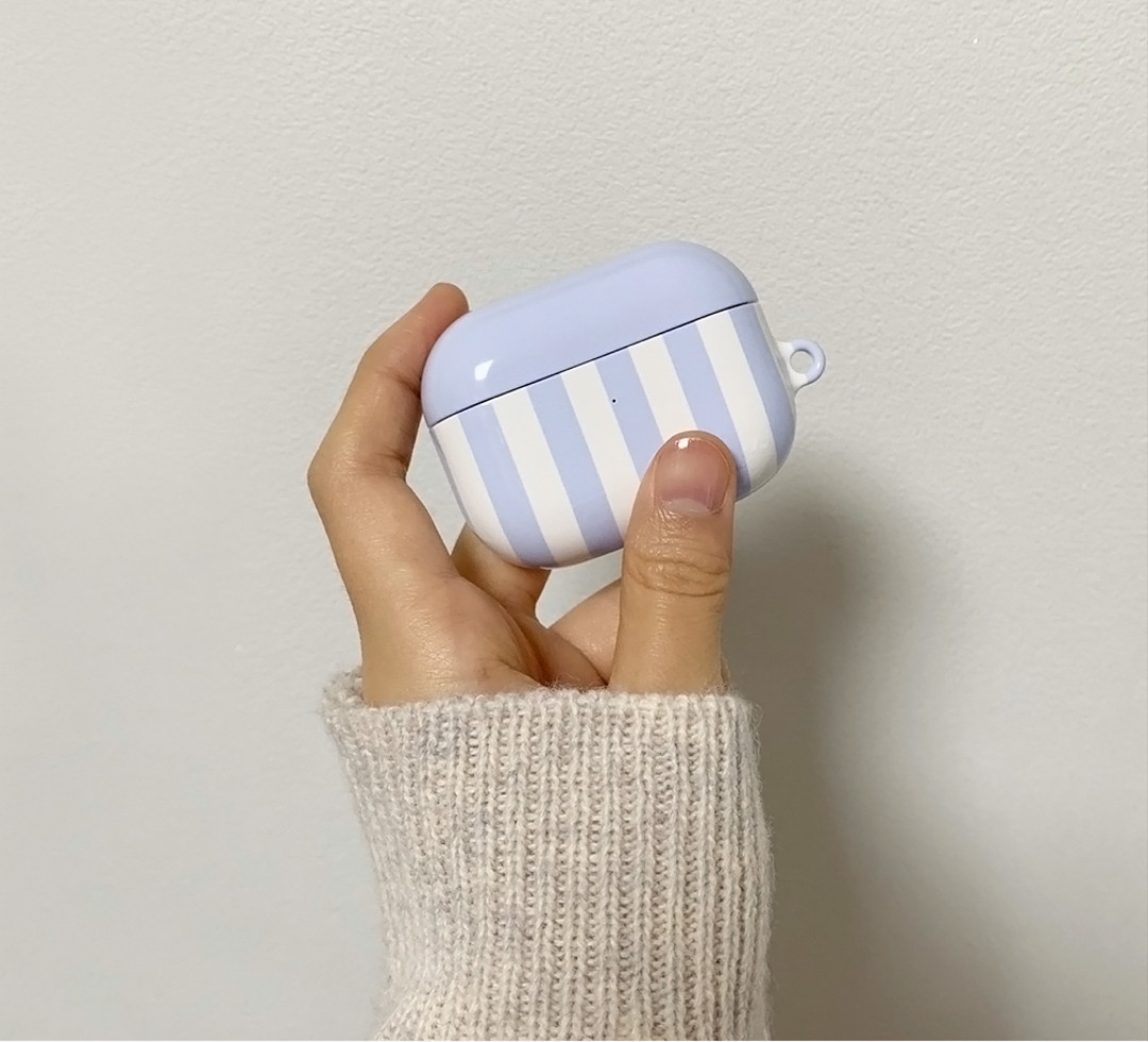 Stripe AirPod Case (Light Purple) | idus