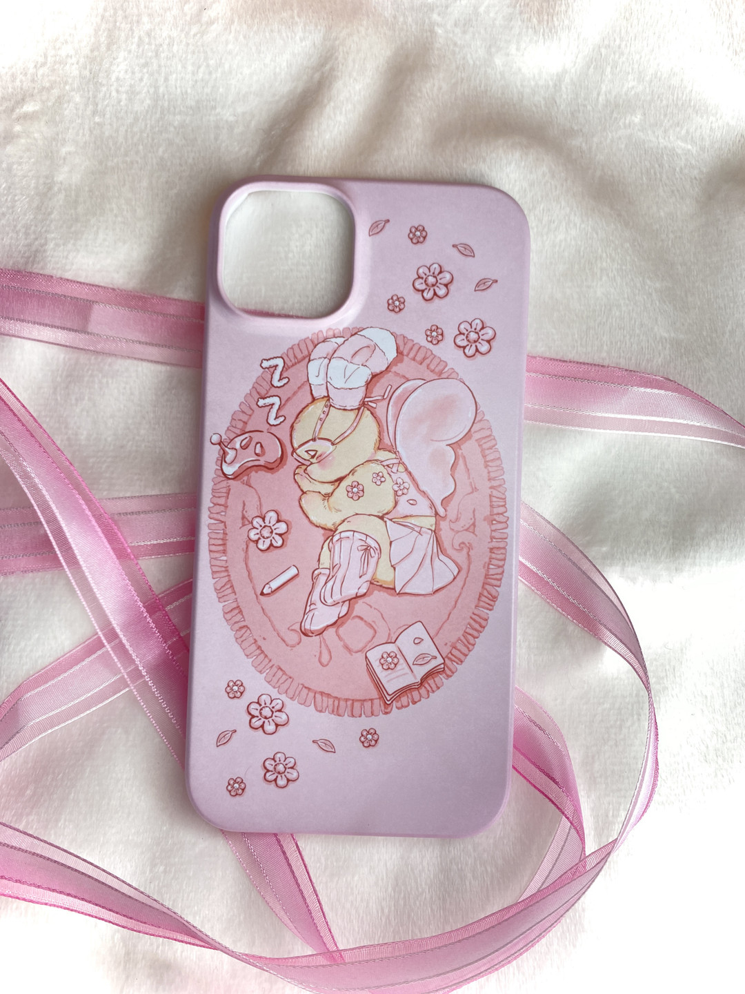 Pink rabbit cell phone case