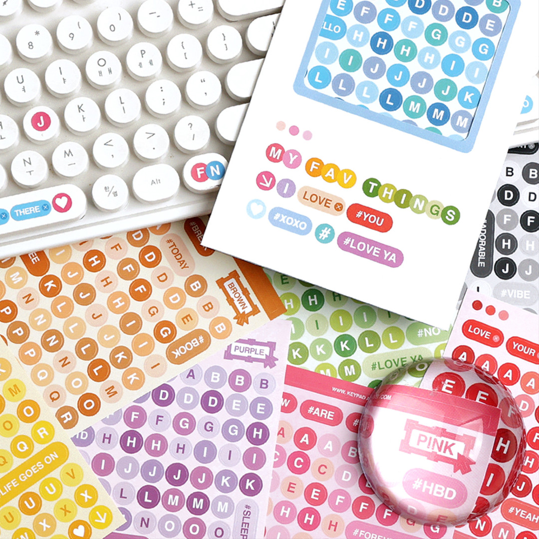 Keypad Alphabet Sticker 8 SET