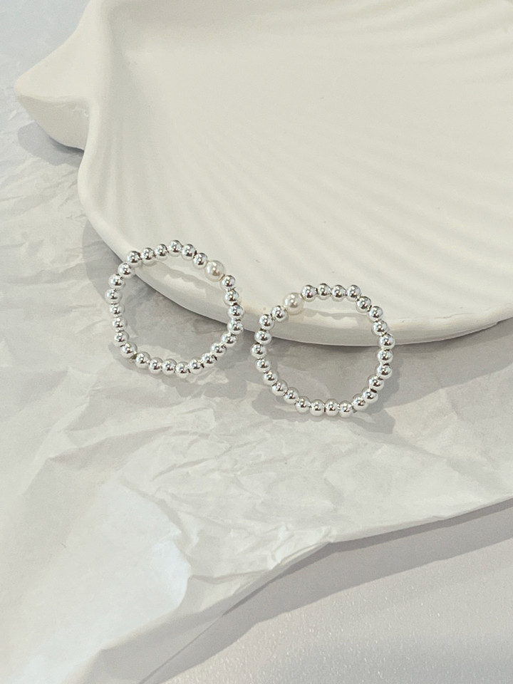 pearl silver 웨딩링 | 아이디어스