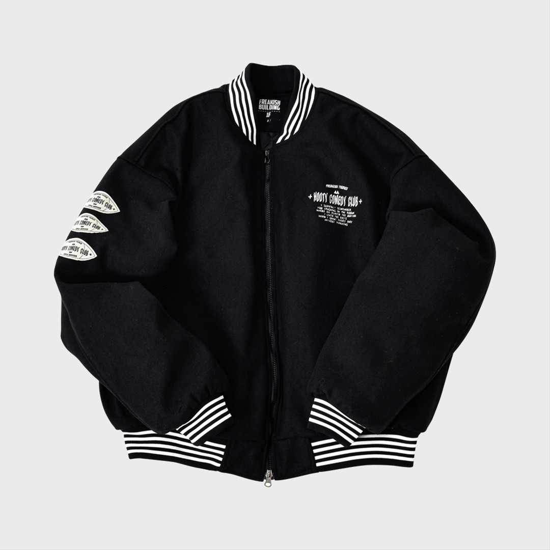 SMILING EYES VARSITY ZIP-UP JACKET | idus