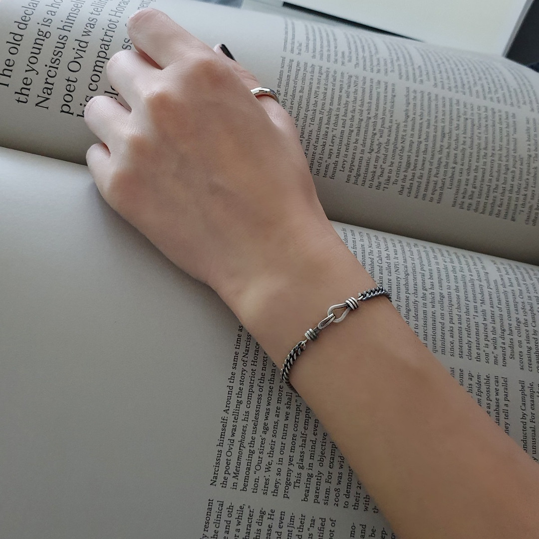 925 Silver Antique Daily Chain Bracelet | idus