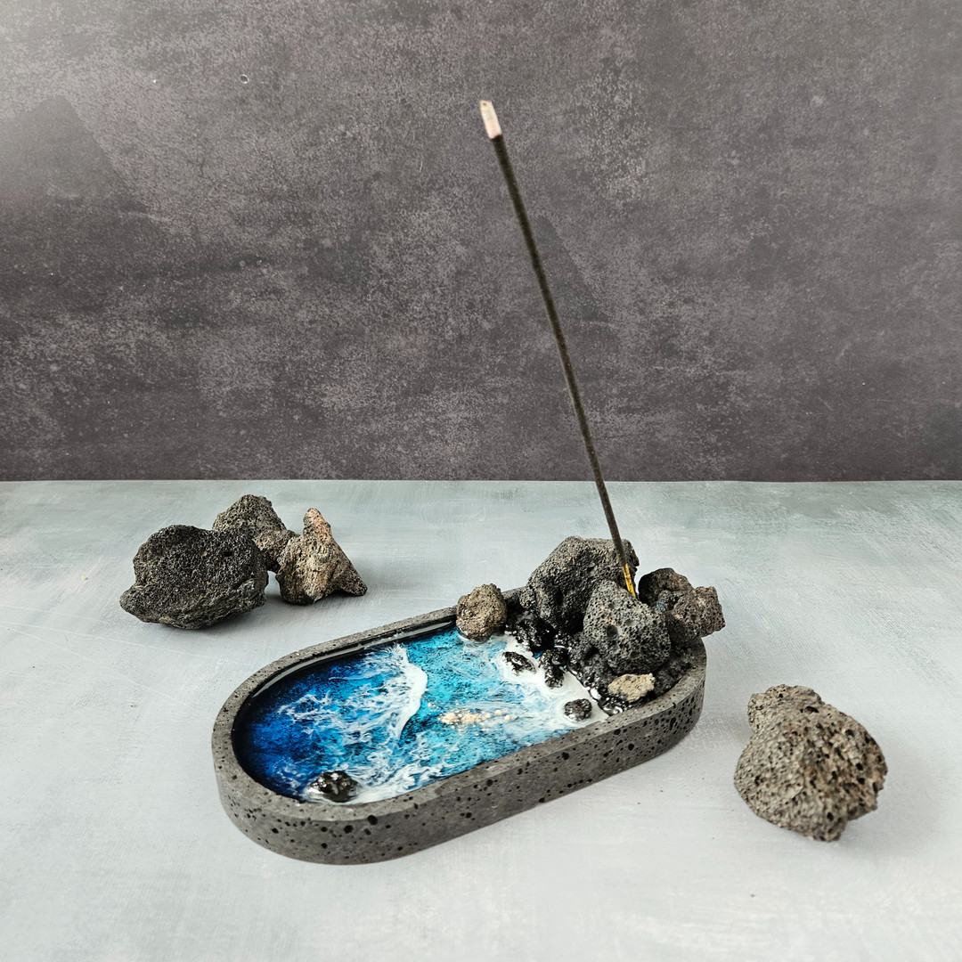 [custom gift] Blue Ocean Insense Holder | idus