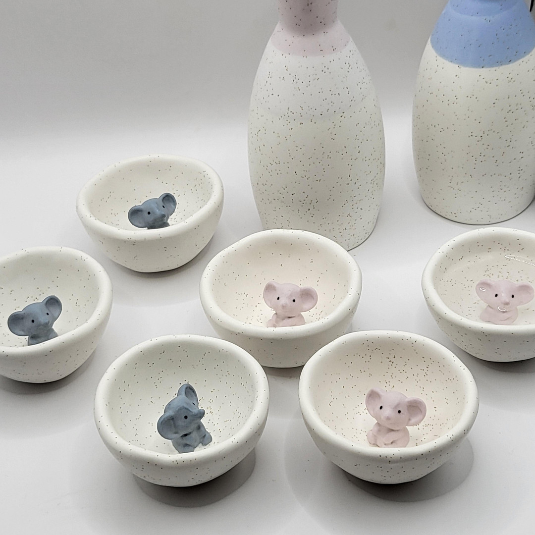 Lucky Charm / Elephant Cup (Soju) + Tokuri | idus