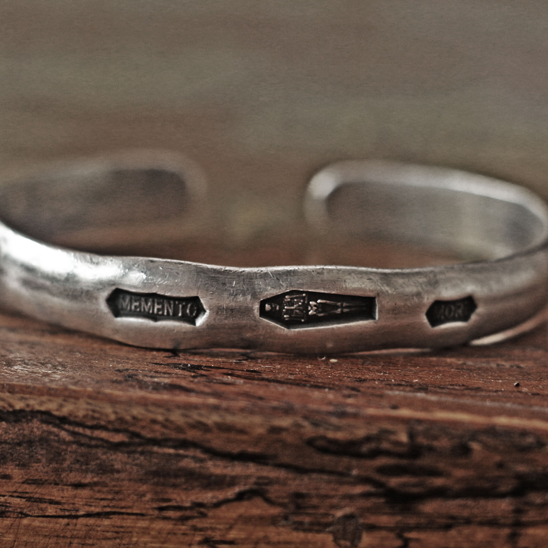 Memento Mori Silver Cuff