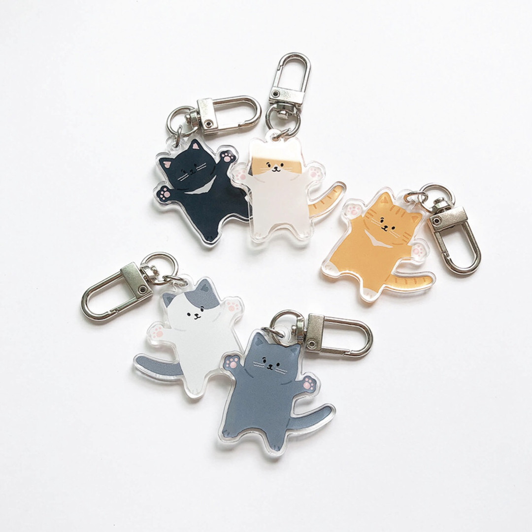Huggy Cat Keyring | idus