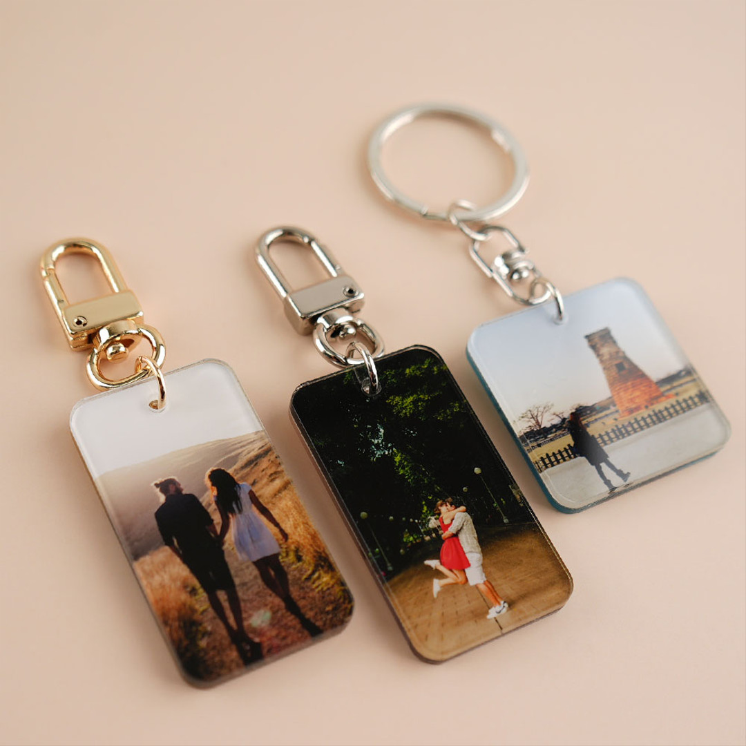 Double-sided Photo Keychain | idus