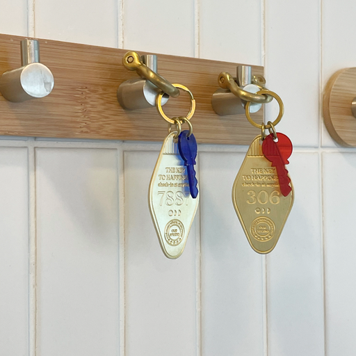 Vintage Hotel Key Ring 브라스키링백참 | 아이디어스