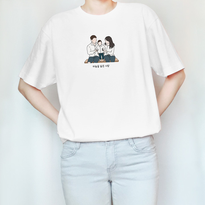 [커스텀 티셔츠]드로잉 티셔츠 주문 제작 | 아이디어스