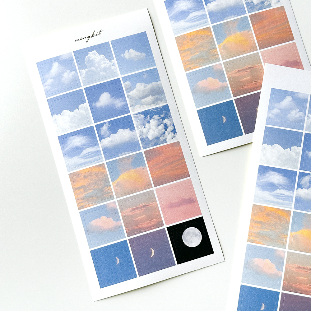 Sky Square Paper Sticker | idus