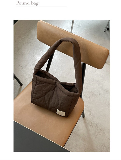 pound bag 파운드 미니 패딩백 브라운 | 아이디어스