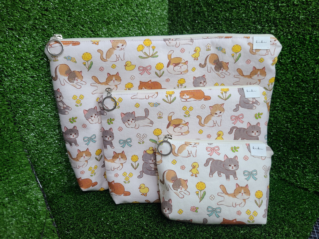 I’m the Only One Without a Cat 🐱 Triangle Zipper Pouch | idus