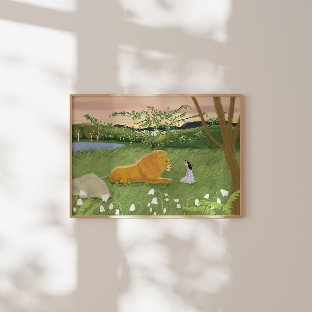 Hope-filled Living Room Children's Room Interior poster | idus